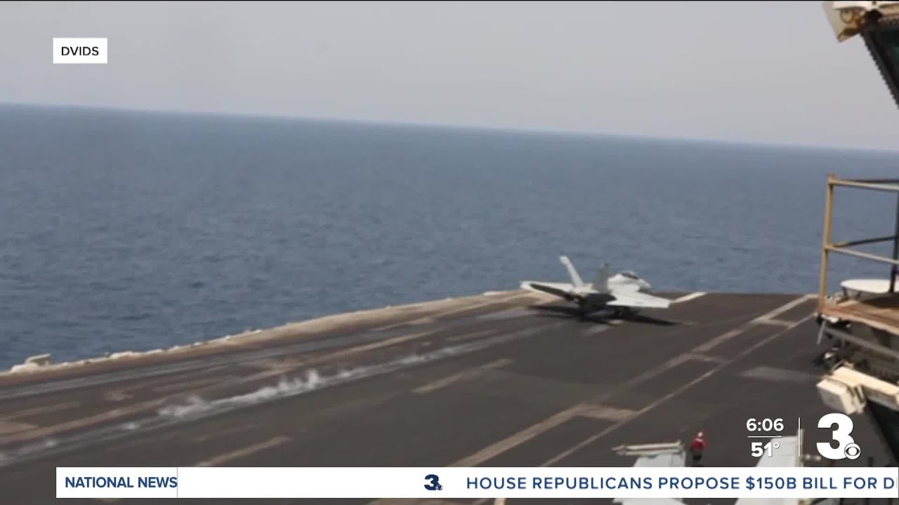 $60 million Navy fighter jet falls into sea as aircraft carrier evades ...