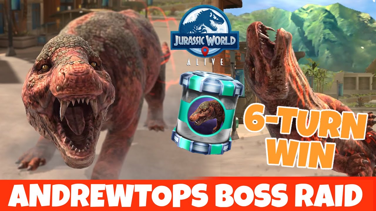 How to beat ANDREWTOPS in 6 turns (Jurassic World Alive 2.10) - YouTube