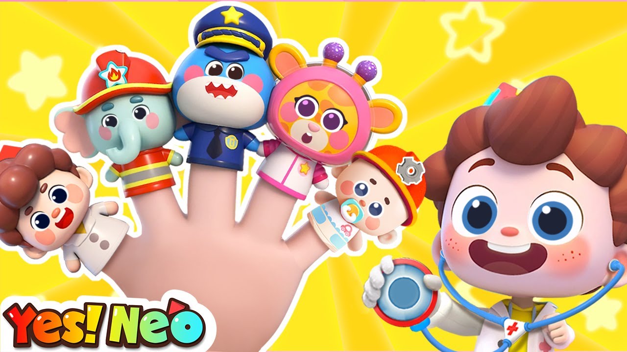 Finger Family Song with Jobs | Educational Song | Nursery Rhymes & Kids ...