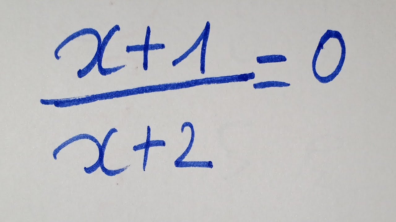 Résoudre l'équation rationnelle, homographique. x+1/x+2. condition d ...