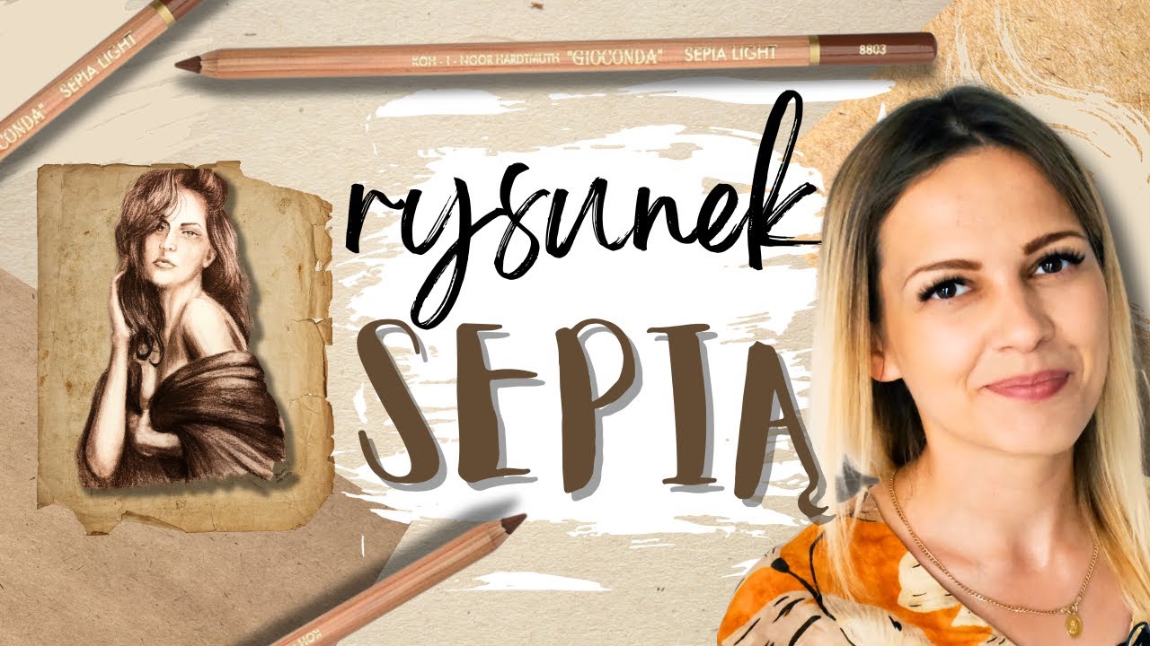 🟤 Sepia - co to jest? Rysunek w kolorze sepii 🟤 - YouTube