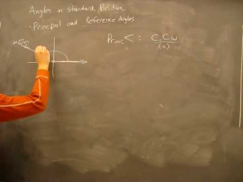Angles in Standard Position: Principal Angle and Reference Angle ...