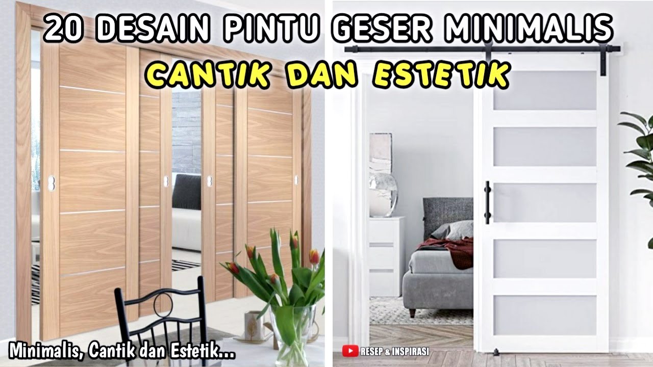20 DESAIN PINTU GESER MINIMALIS CANTIK DAN ESTETIK - YouTube