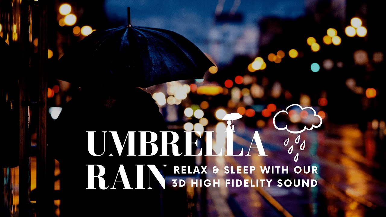 Light Rain Sounds Tapping on Umbrella to help Relax and Sleep - YouTube