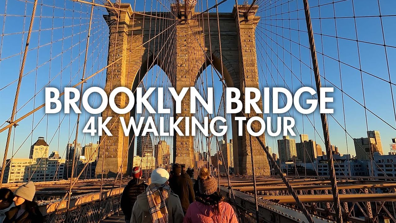 Brooklyn Bridge | 4K WALKING TOUR NEW YORK CITY - YouTube