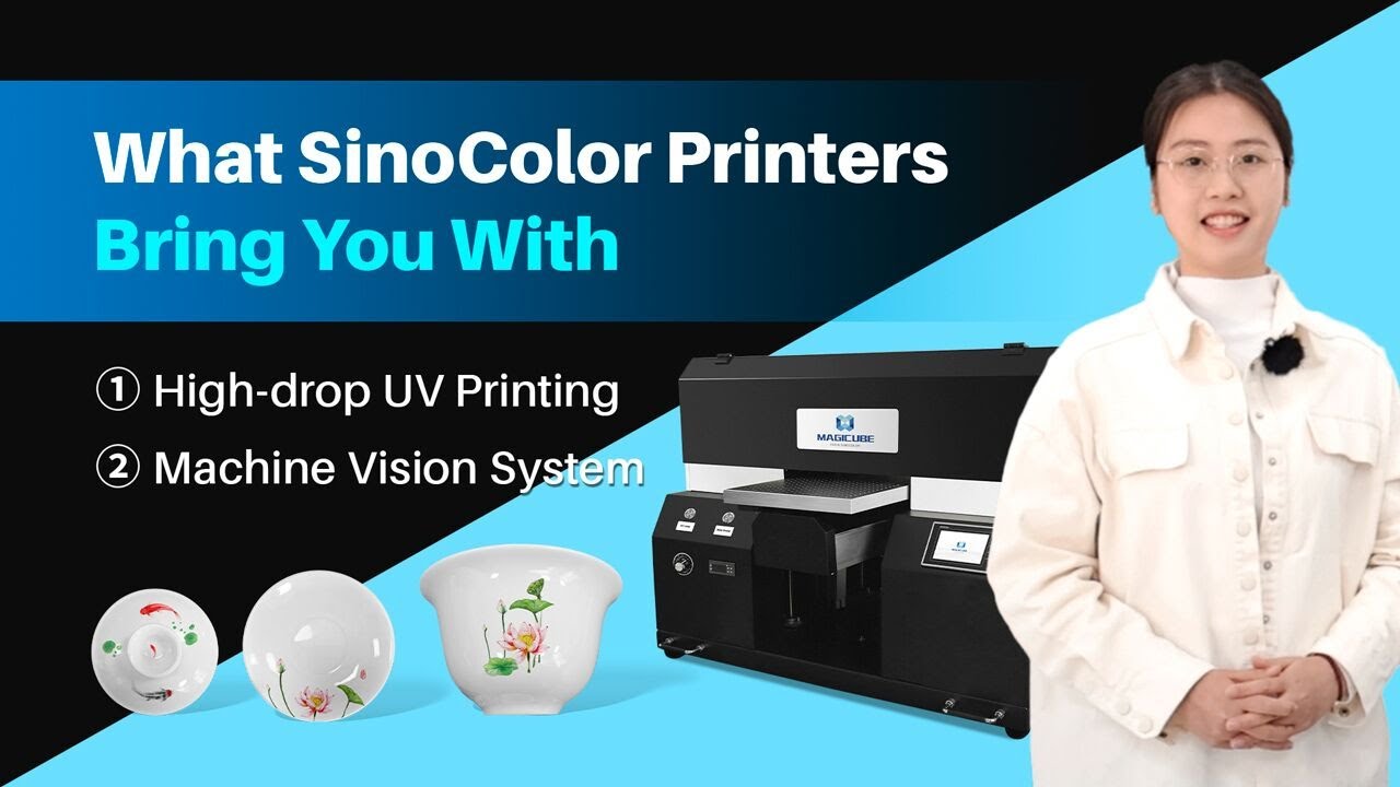 How to work on lids and cups with uv flatbed printer? - YouTube