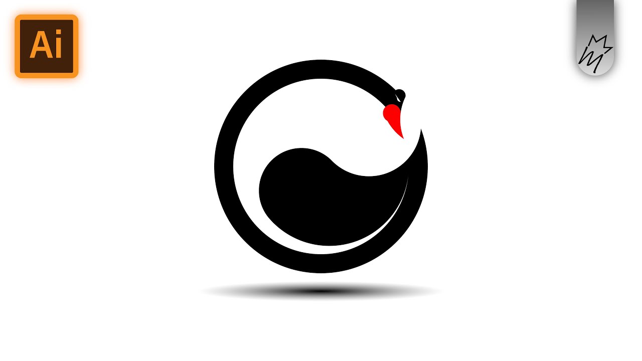 CIRCLE GRID LOGO DESIGN || BIRD LOGO DESIGN TUTORIAL IN ADOBE ...