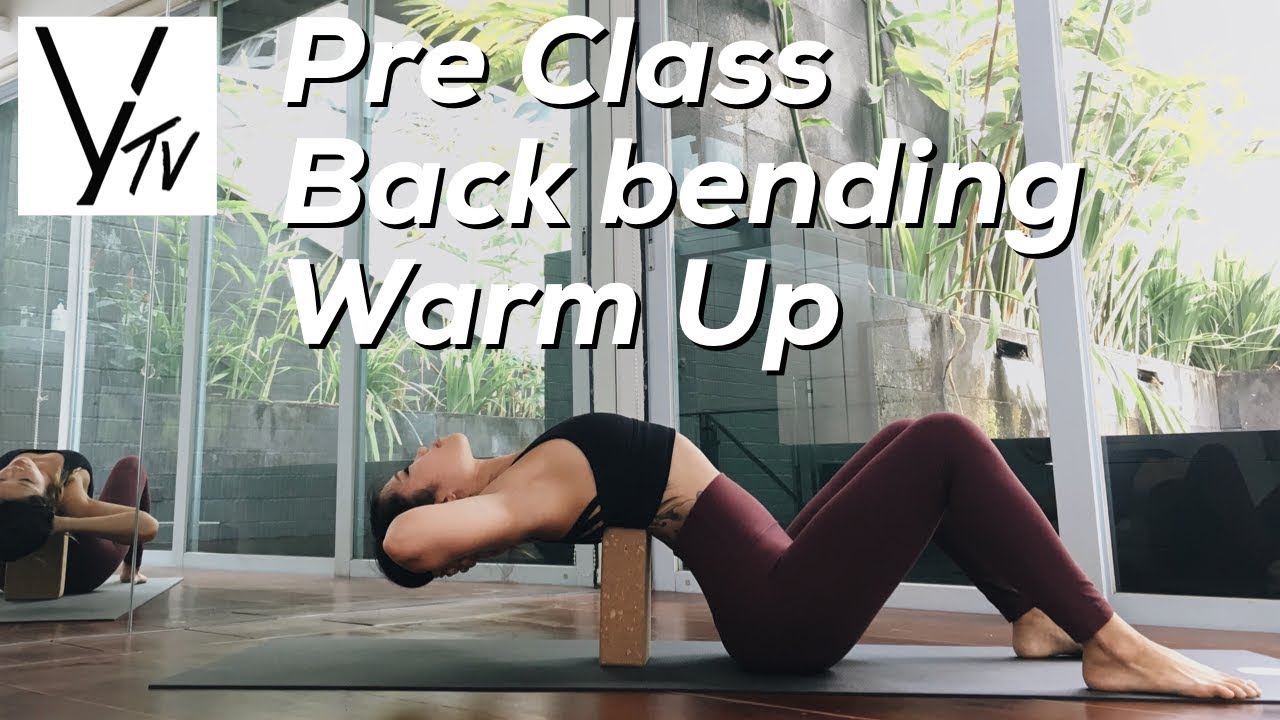Yoga Lab TV | Pre Class Back Bending Warm Up with Erica Tenggara - YouTube
