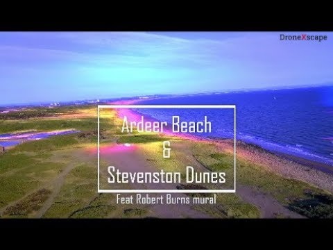 Ardeer beach & Stevenston Dunes Feat Robert Burns Mural - YouTube