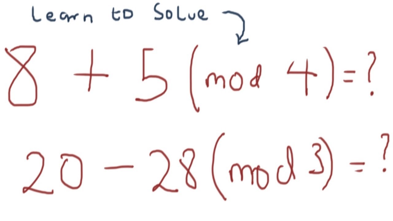 Modular arithmetic - Addition and subtraction - YouTube