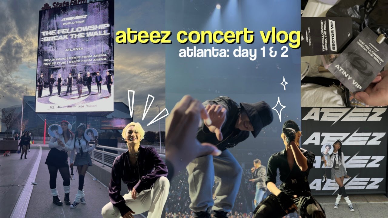 🏴‍☠️ ateez concert vlog: atlanta; d1 & d2 - YouTube