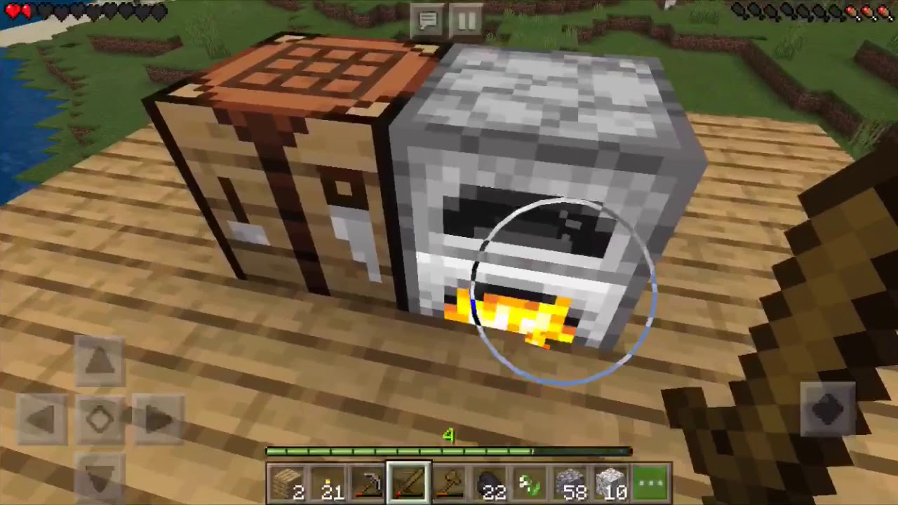 Minecraft Life episode 4 growing wheat and mining for iron - YouTube
