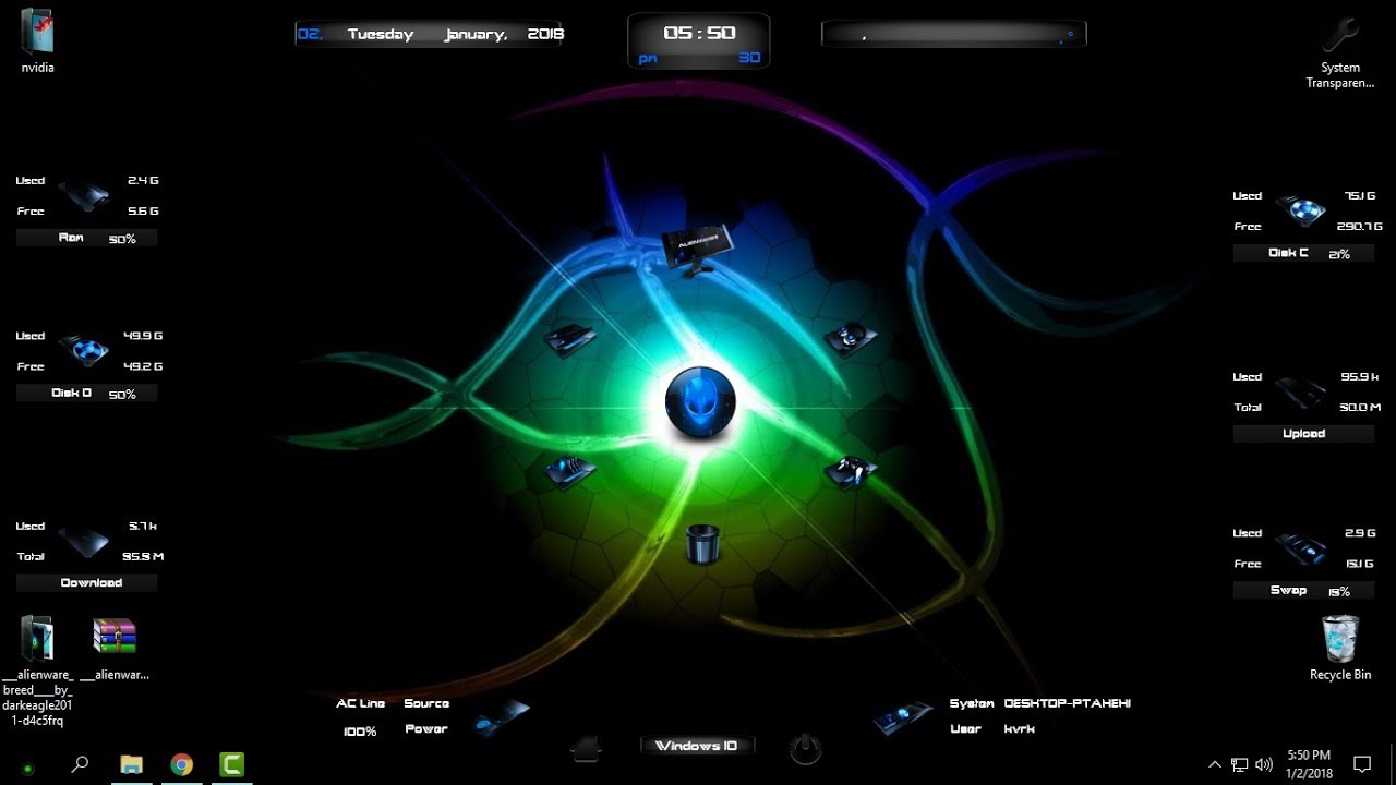 Alienware Windows desktop customization |How to customize Windows ...