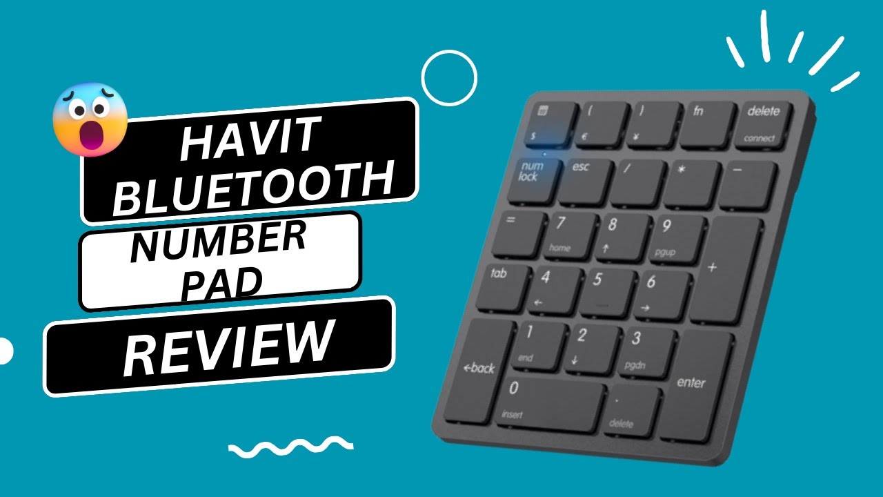 havit Bluetooth Number Pad Wireless Numeric Keypad Numpad Review - YouTube