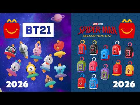 Happy Meal McDonald's July 2026 BT21 vs Spiderman Brand New Day