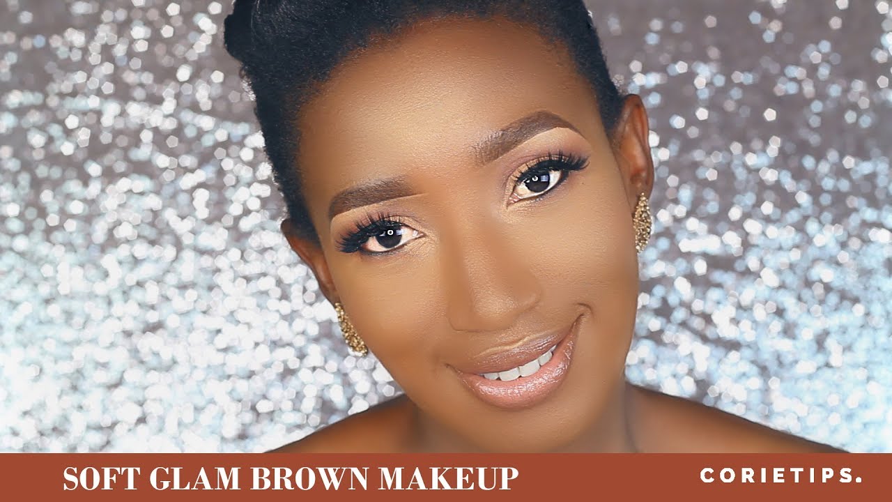 Soft Glam Brown Makeup Tutorial | CorieTips - YouTube