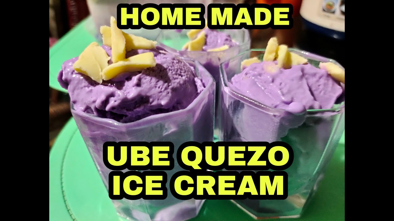 UBE QUEZO ICE CREAM HOME MADE- ALL NEW ALASKA CONDENSADA UBE - ECQ ...