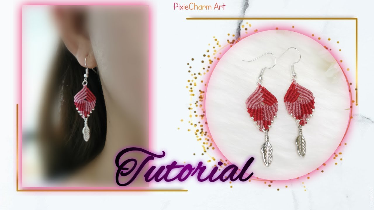 Macrame Earrings Tutorial | Daun 🍃 - YouTube