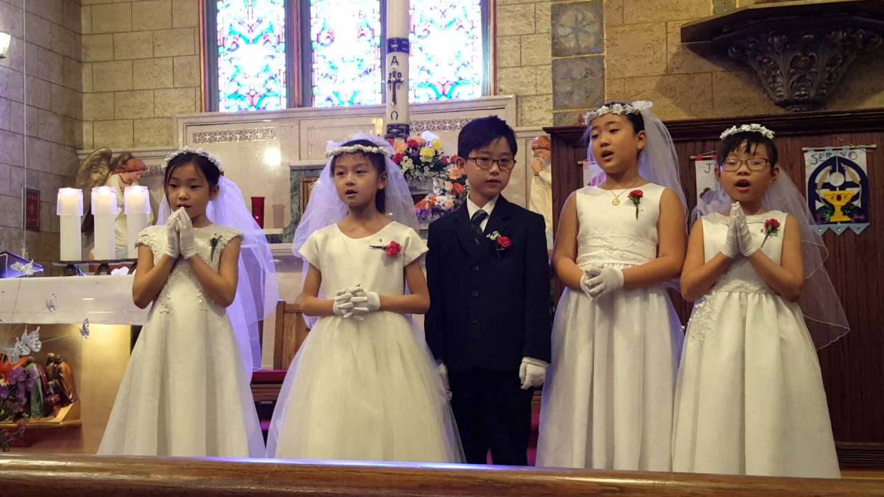 Eatontown Korean Catholic Church 1st Communion, 2016 - YouTube