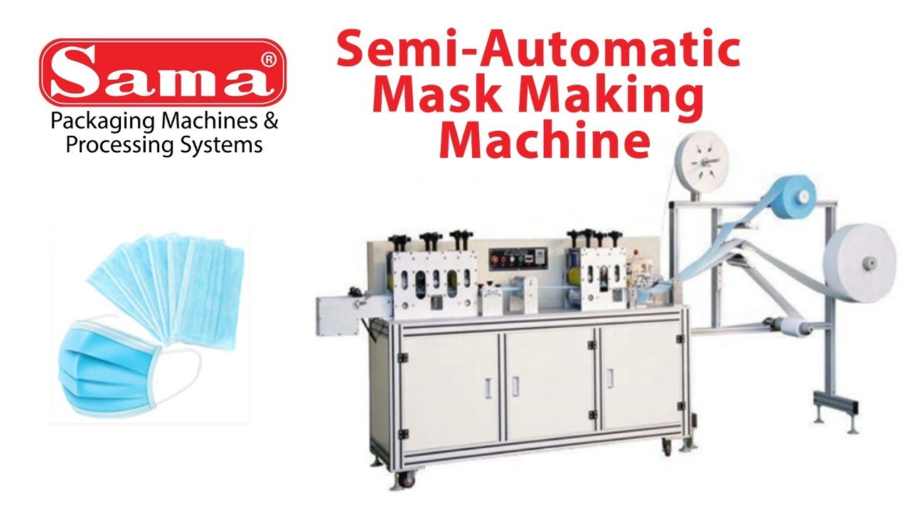 Semi-Automatic Face Mask Making Machine - YouTube