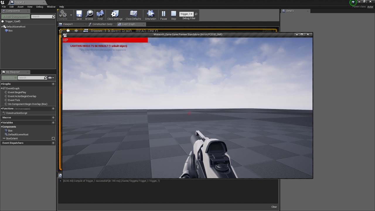 UE4 - Making a Trigger Actor - YouTube