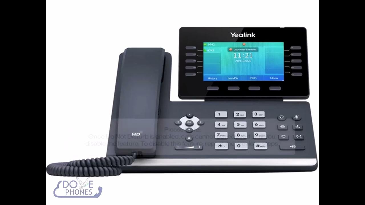 14 - Yealink SIP-T53w & SIP-T54w Desk Phone Tutorial - Do Not Disturb - Dove Phones VoIP - YouTube