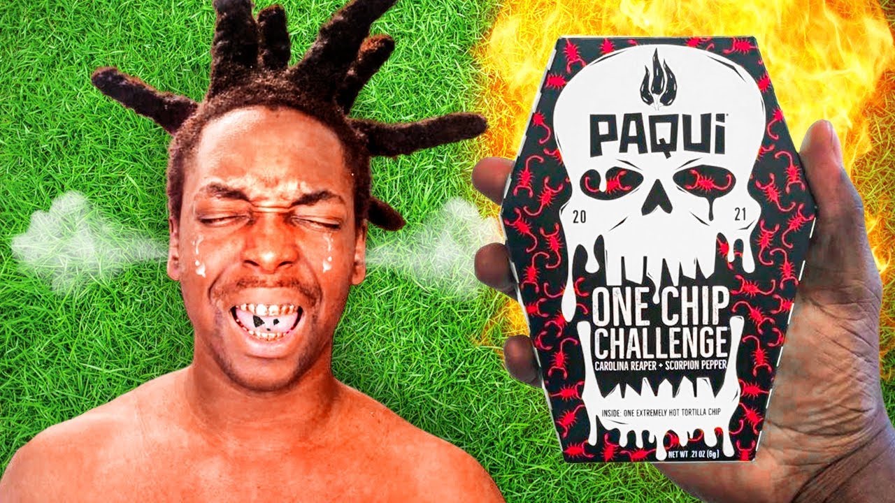 Eating the NEW World's Spiciest Chip - One Chip Challenge - YouTube