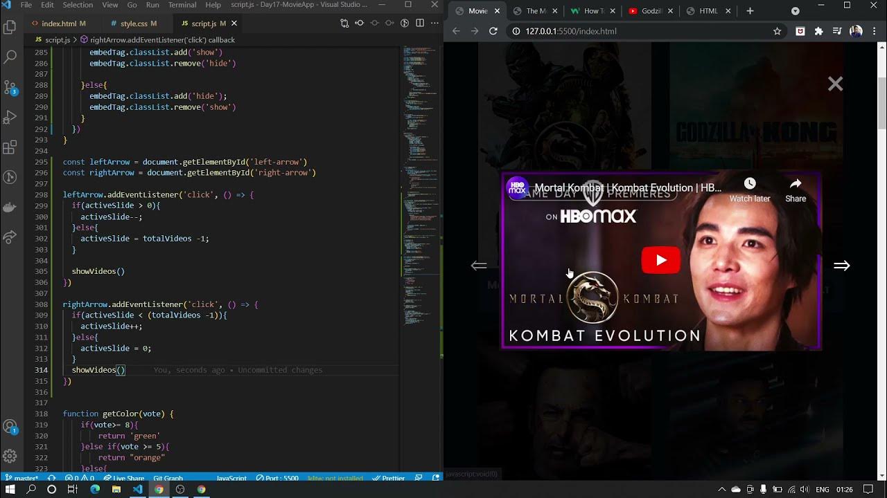 YouTube Video Carousel - Part 2 | TMDB API | HTML CSS JS - YouTube