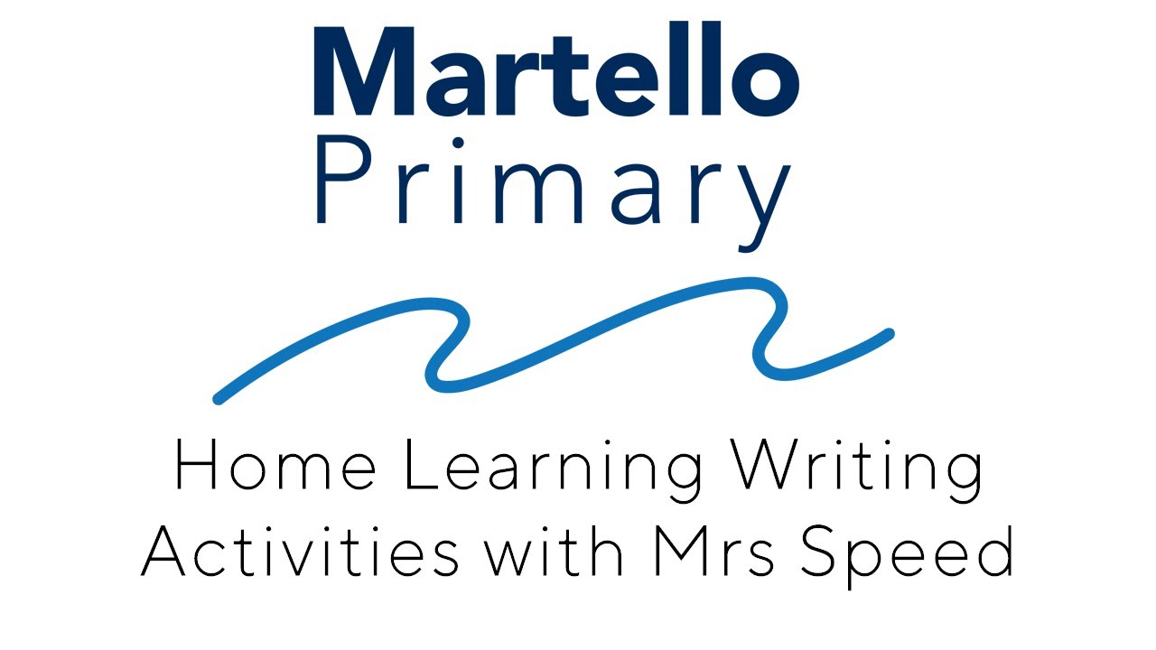 Martello Primary - Writing with Mrs Speed - Week 1 - YouTube