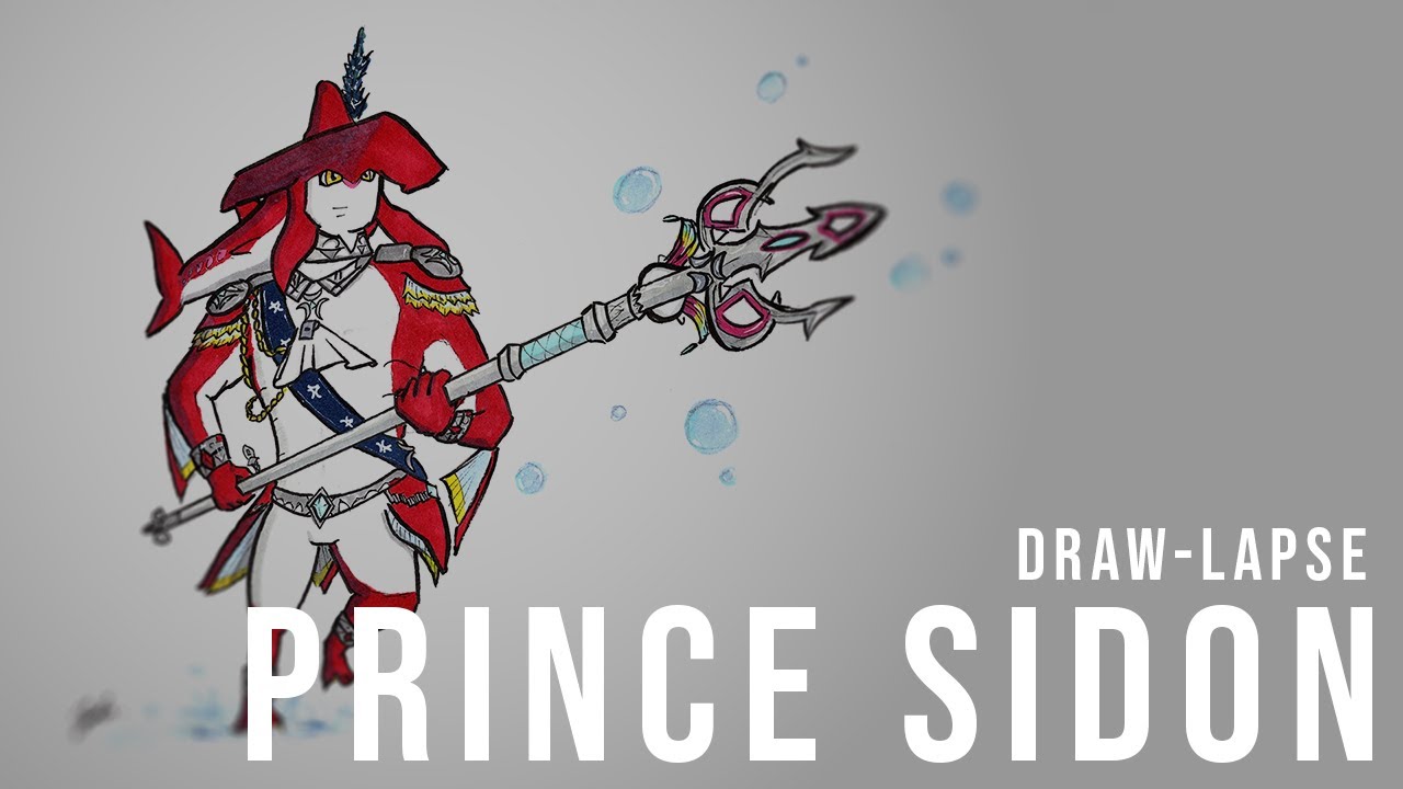 Prince Sidon—Legends of Zelda: Breath of the Wild / Draw-Progress - YouTube