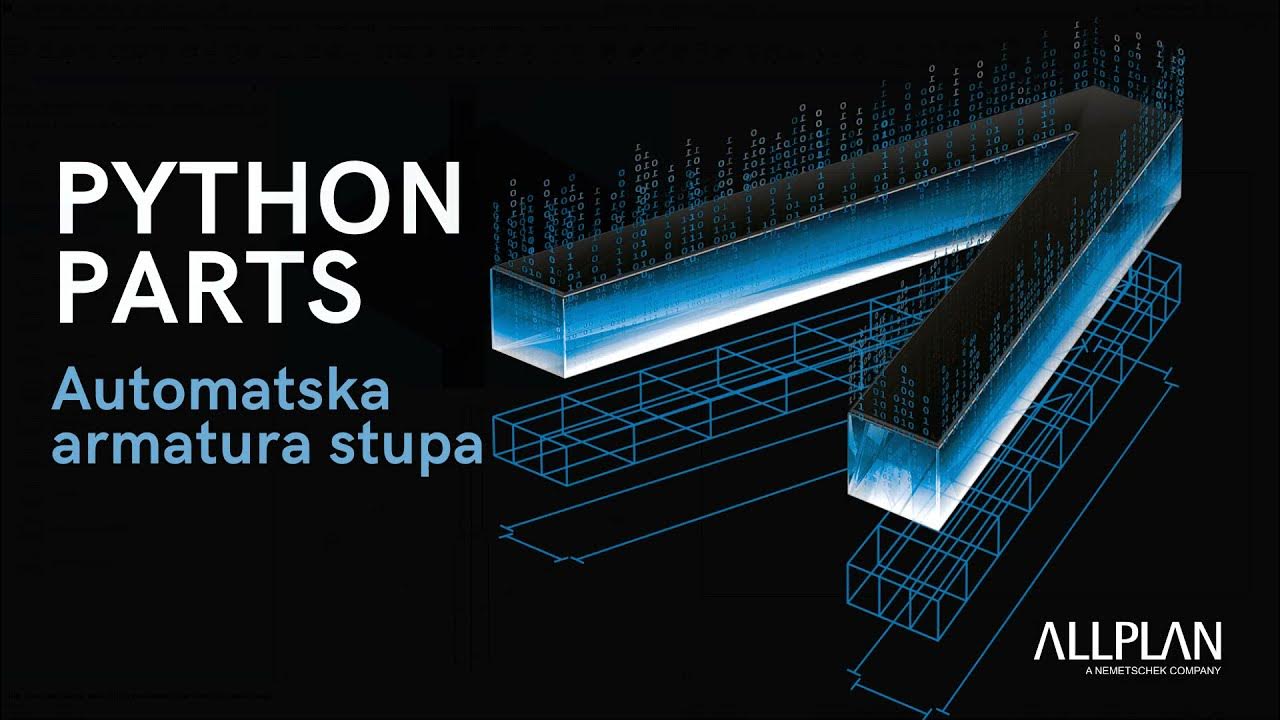 Allplan Python Parts 3 - Automatska armatura stupa - YouTube