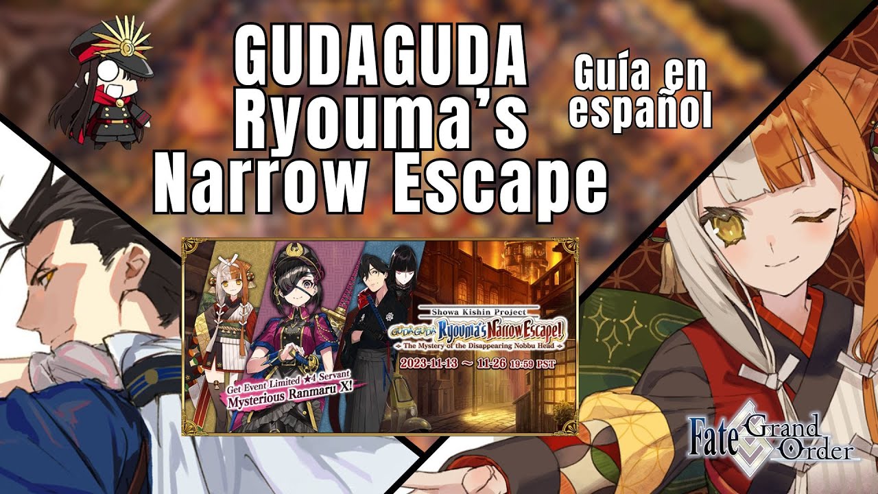 Fate Grand Order | Guía de Guda Guda Ryouma's Narrow Escape ¡Nobu sin ...