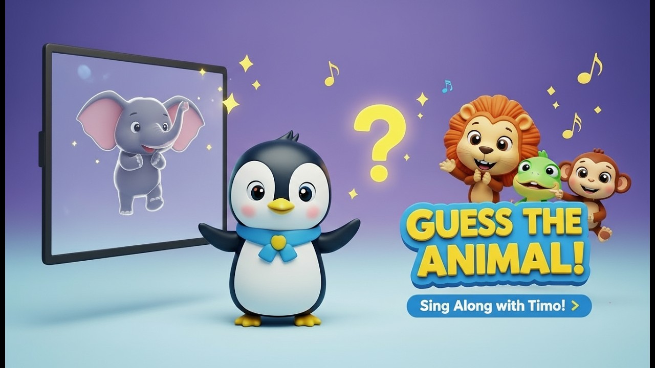 Guess the Animal Song with Timo! Fun Interactive Guessing Game song for ...