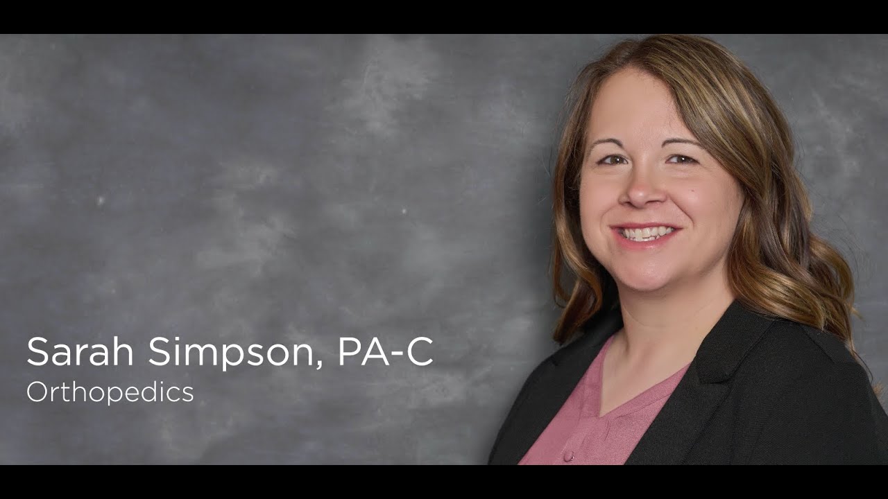 Sarah Simpson, PA-C | OrthoKansas - YouTube