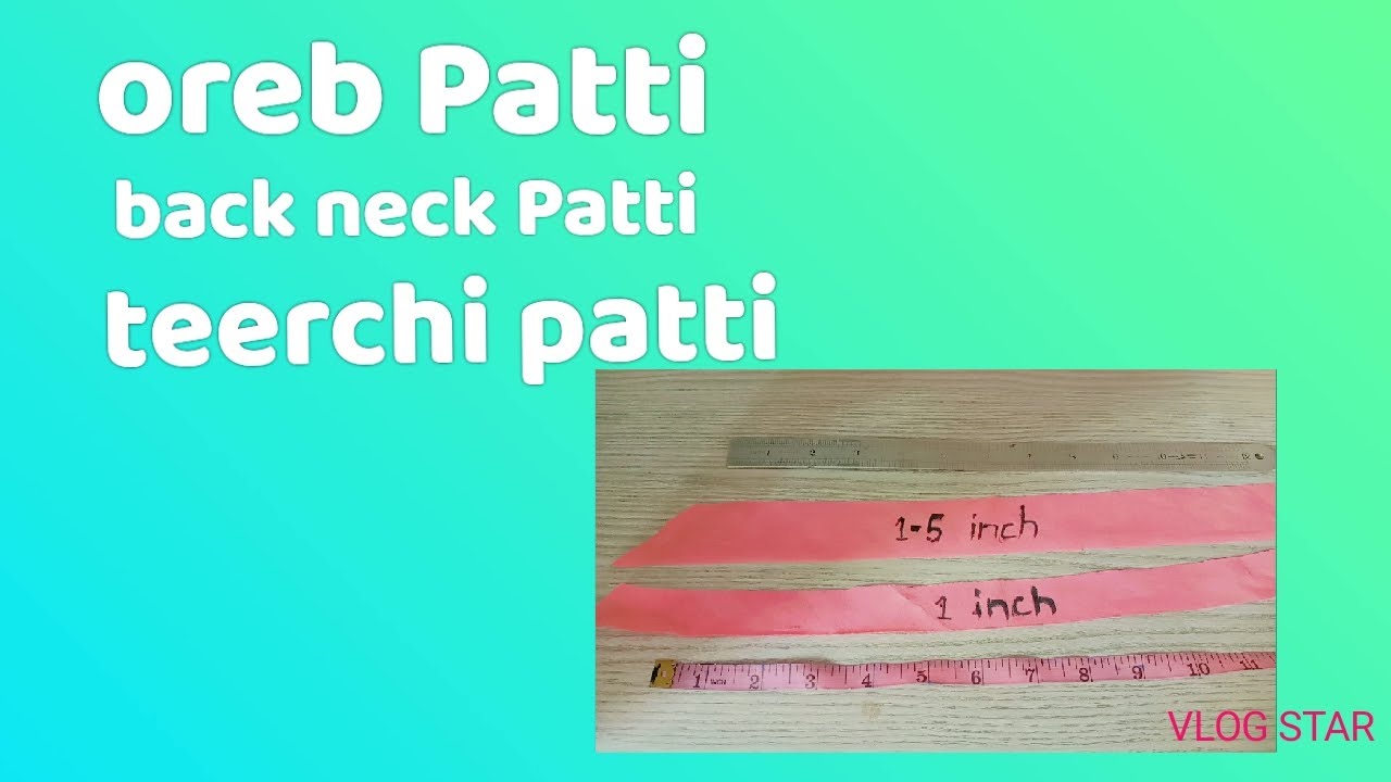 How to cut Oreb Patti?back neck Patti |teerchi Patti cutting karne ka ...