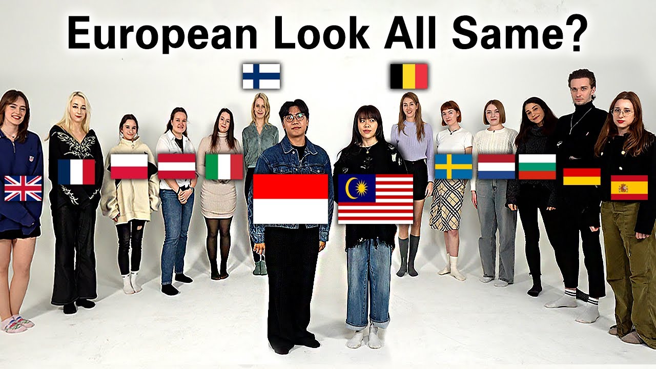2 Asian Guessing 12 European's Nationality! European Look all same ...