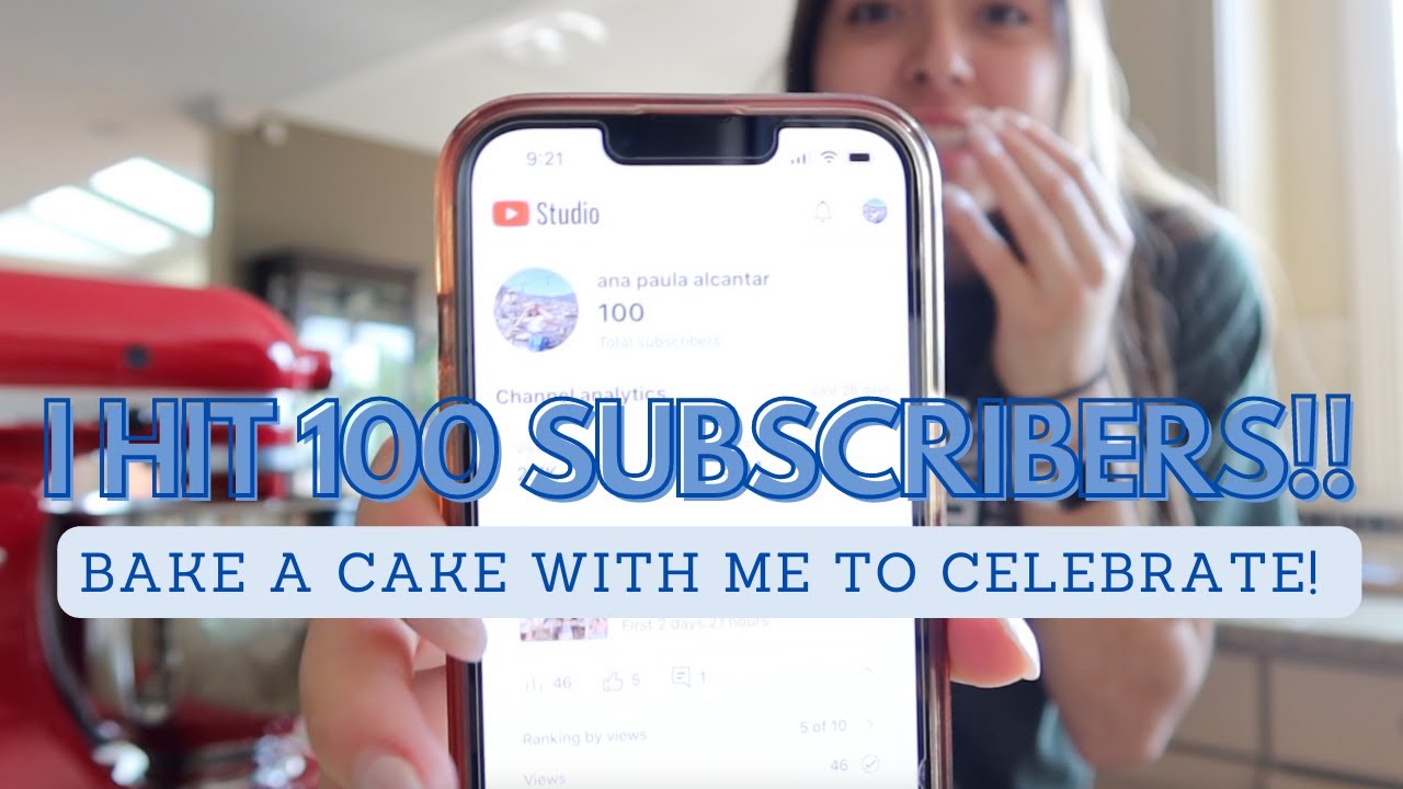 bake a cake w/ me || i hit 100 subscribers!!! - YouTube