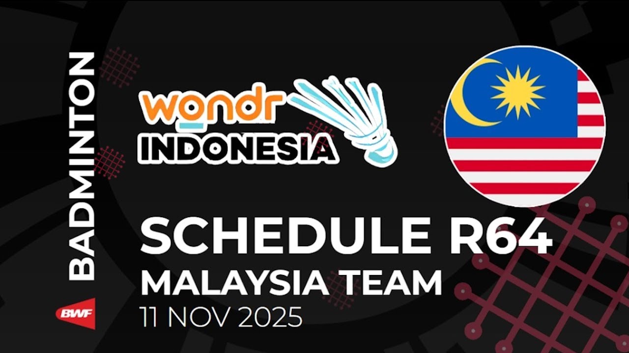 SCHEDULE R64 BWF WONDR INDONESIA INTERNATIONAL CHALLENGE I 2025 ...