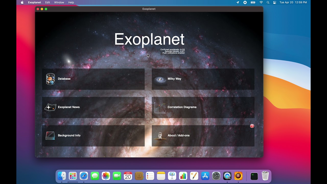 Exoplanet App on M1 chip - YouTube