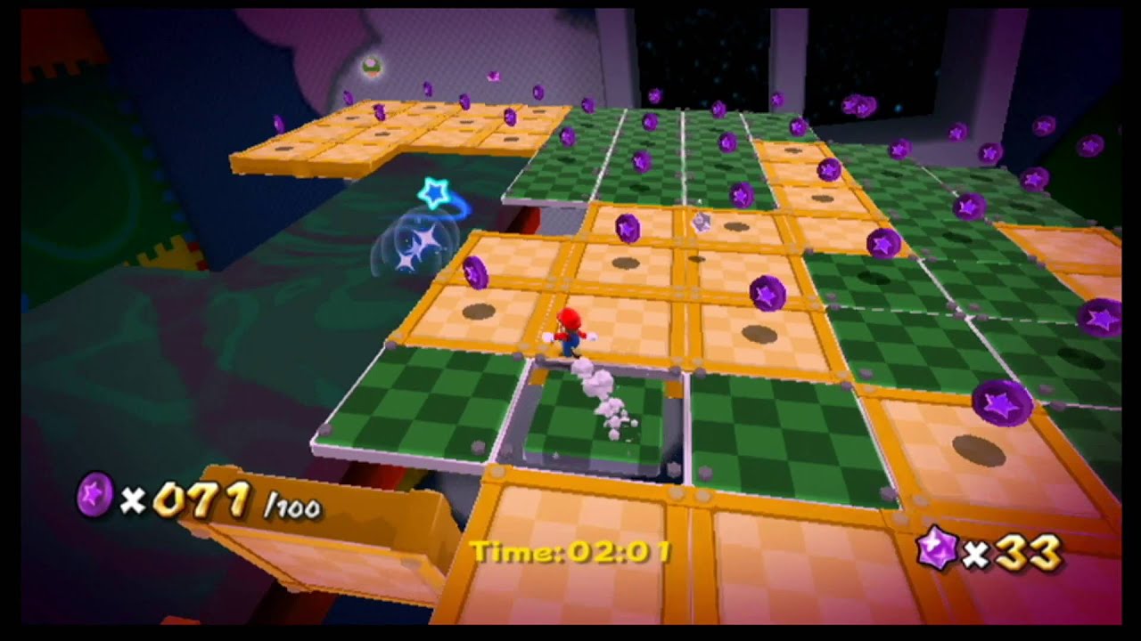 Super Mario Galaxy: Luigi's Purple Coins (Purple Comet) - YouTube