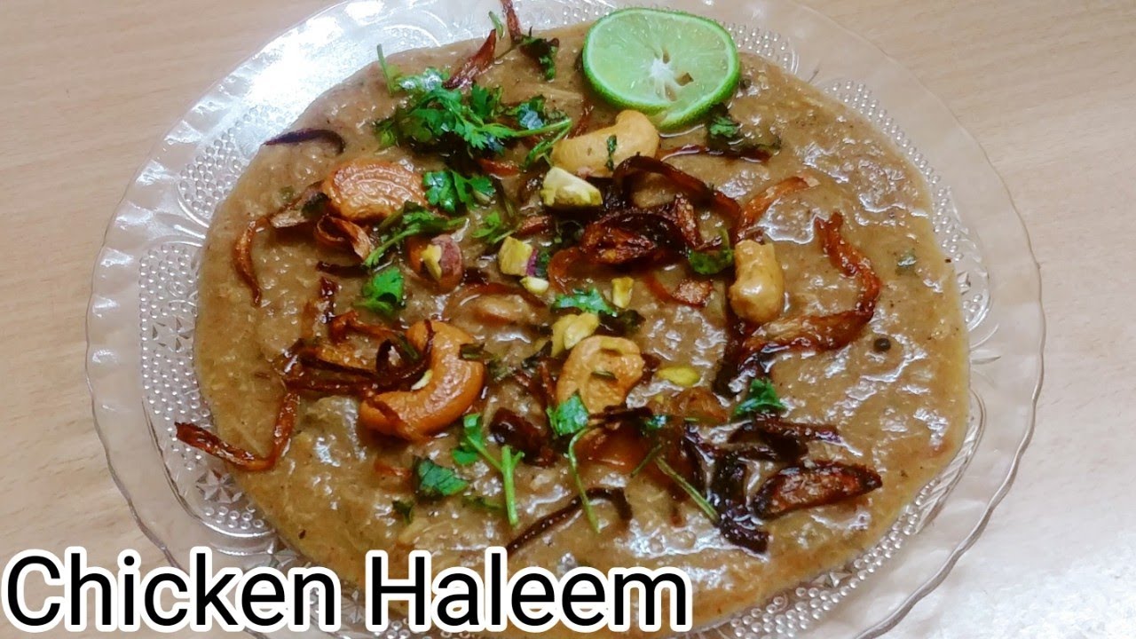 Chicken Haleem recipe | Home Made Hyderabadi chicken Haleem in Telugu ...