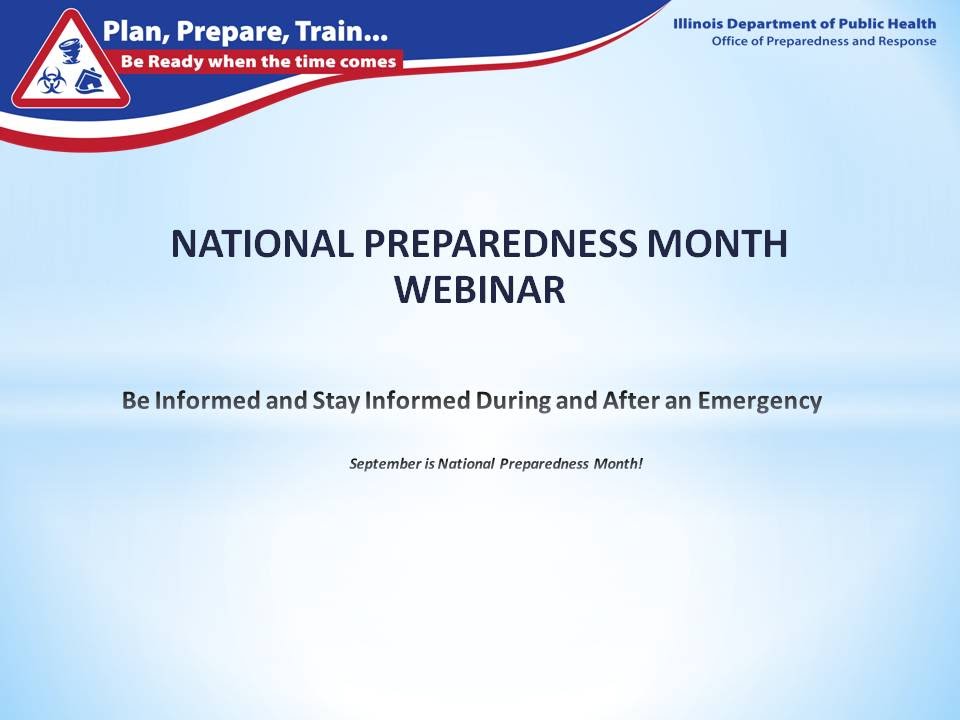 Illinois Dept of Public Health Be Informed Stay Informed During and ...