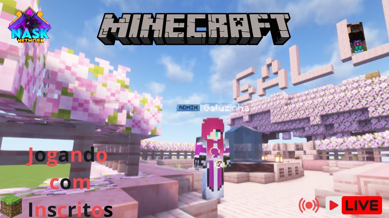 ⛏️ MINECRAFT JAVA e BEDROCK Juntos Jogando Com Inscritos Live 1.21 !! - YouTube