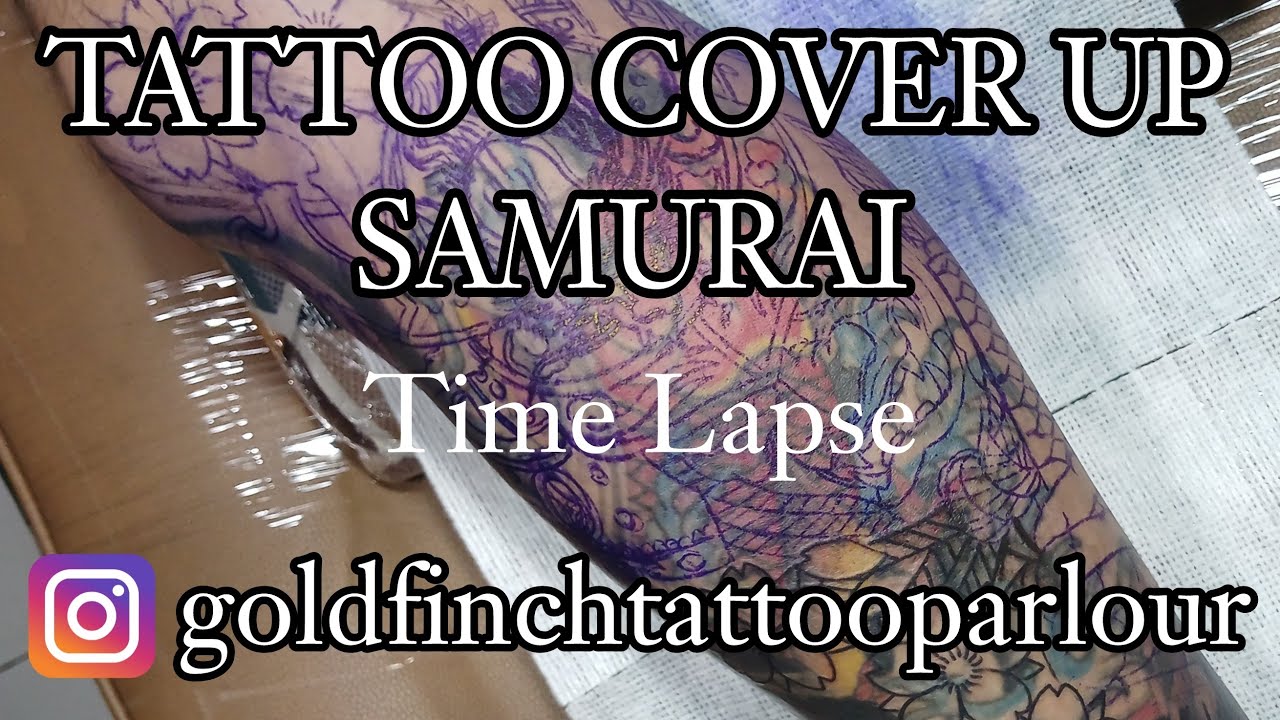 TATTOO COVER UP HALF LEG ON CALF ARROUND. Very strong and enjoy the ...