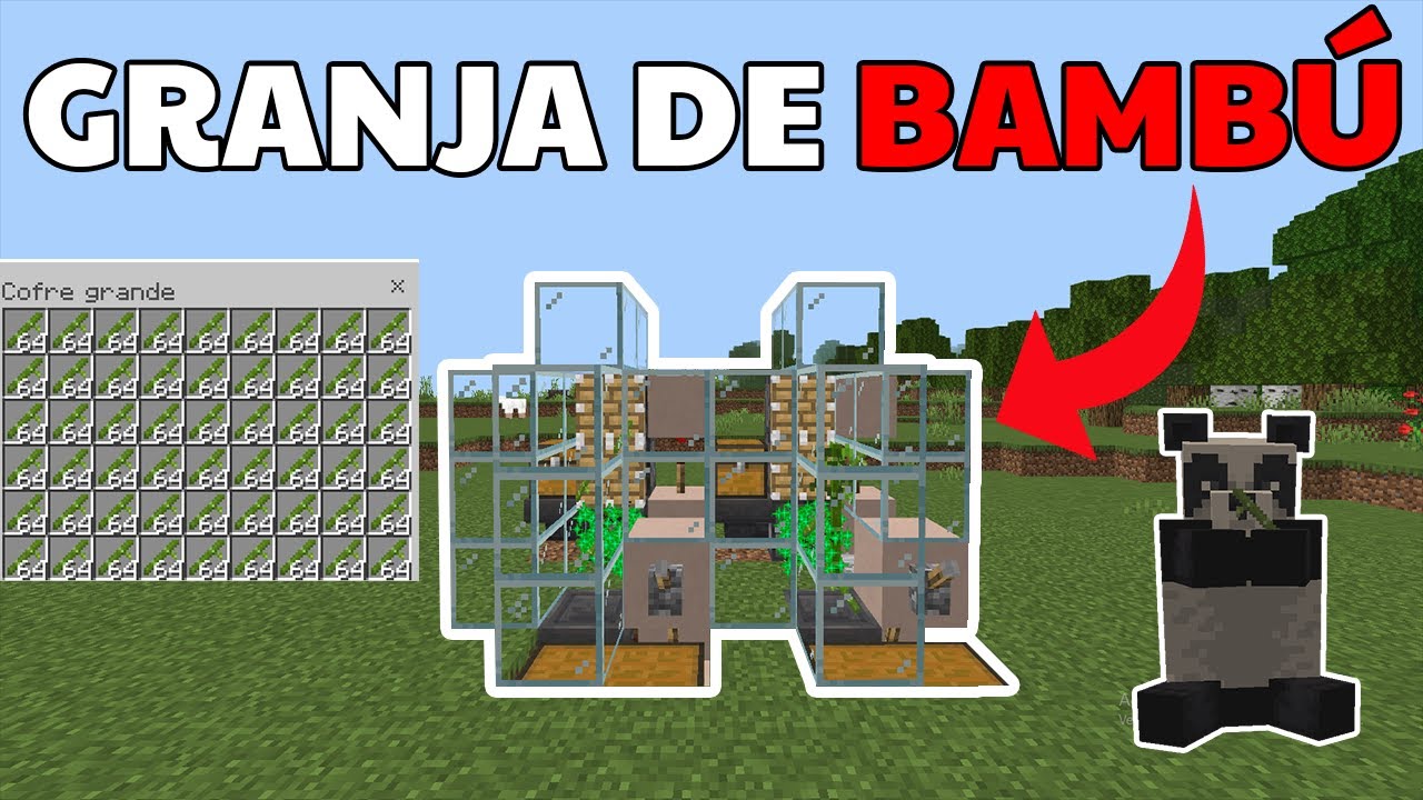MICRO GRANJA DE BAMBU (MUY FACIL) | MINECRAFT BEDROCK 1.19 - YouTube