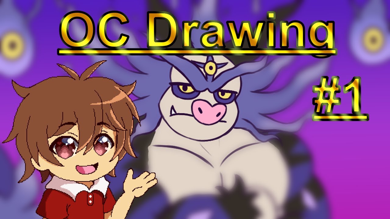 Drawing my Fusion Pokémon OC: Shiro Ryonagi! - YouTube