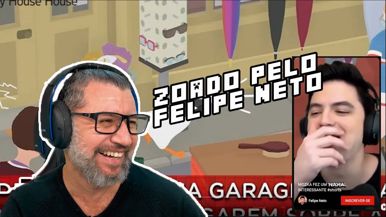 REACT: FUI ZOADO PELO FELIPE NETO E MOZKA #shorts - YouTube