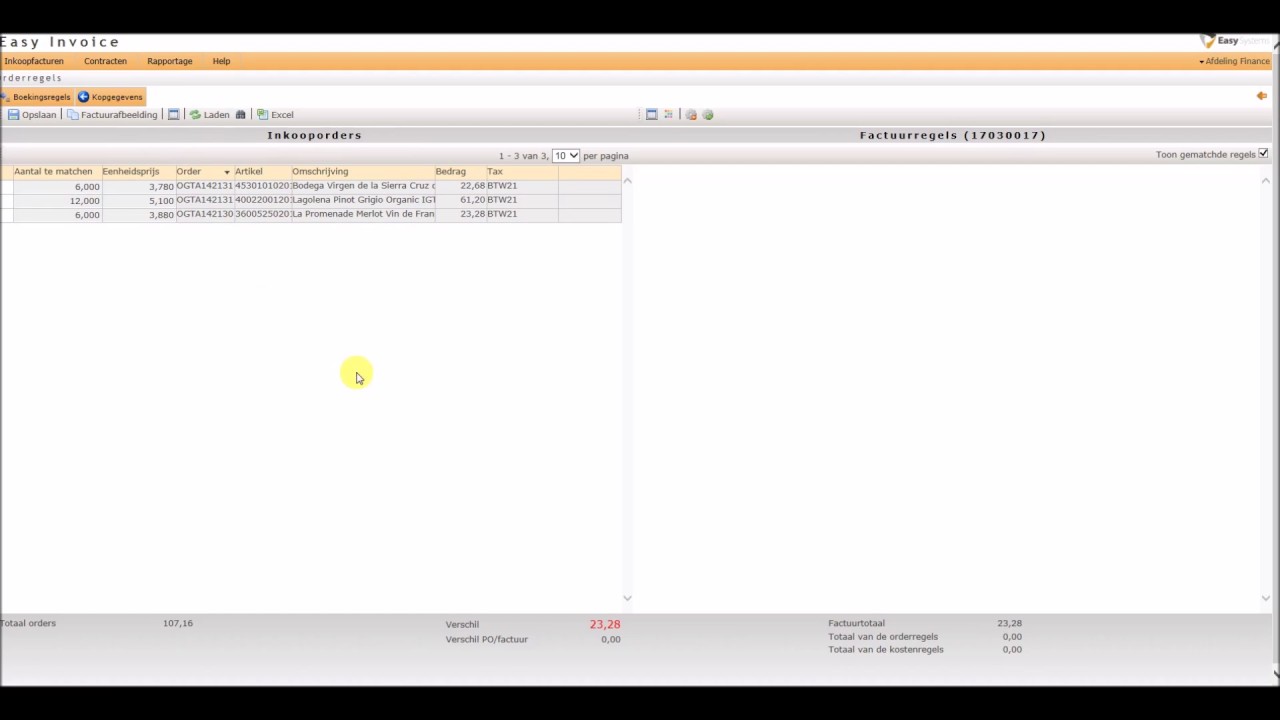 How to find and match multiple purchase order numbers with one invoice ...