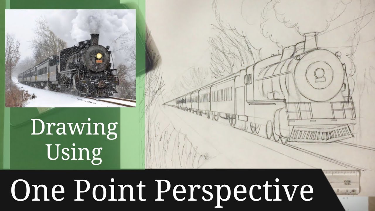 How to draw using 1- Point perspective in drawing || drawing class - 8 ...