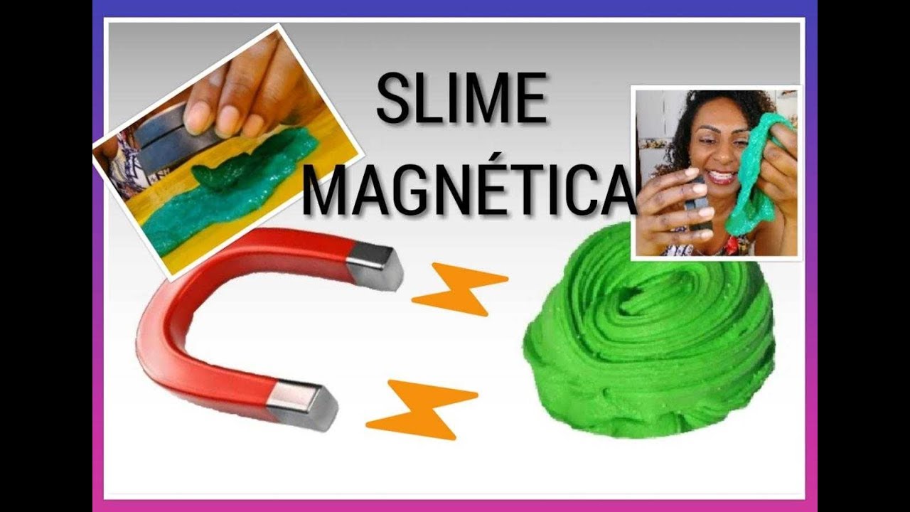 COMO FAZER SLIME MAGNÉTICA - RECEITA FÁCIL - YouTube